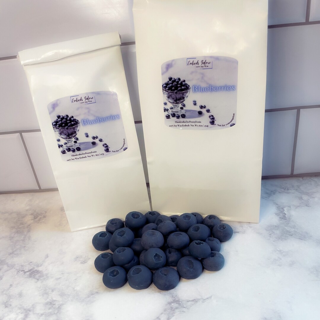 Blueberry Wax Melts | Blueberry Embeds | Realistic Wax Melts | Dessert ...