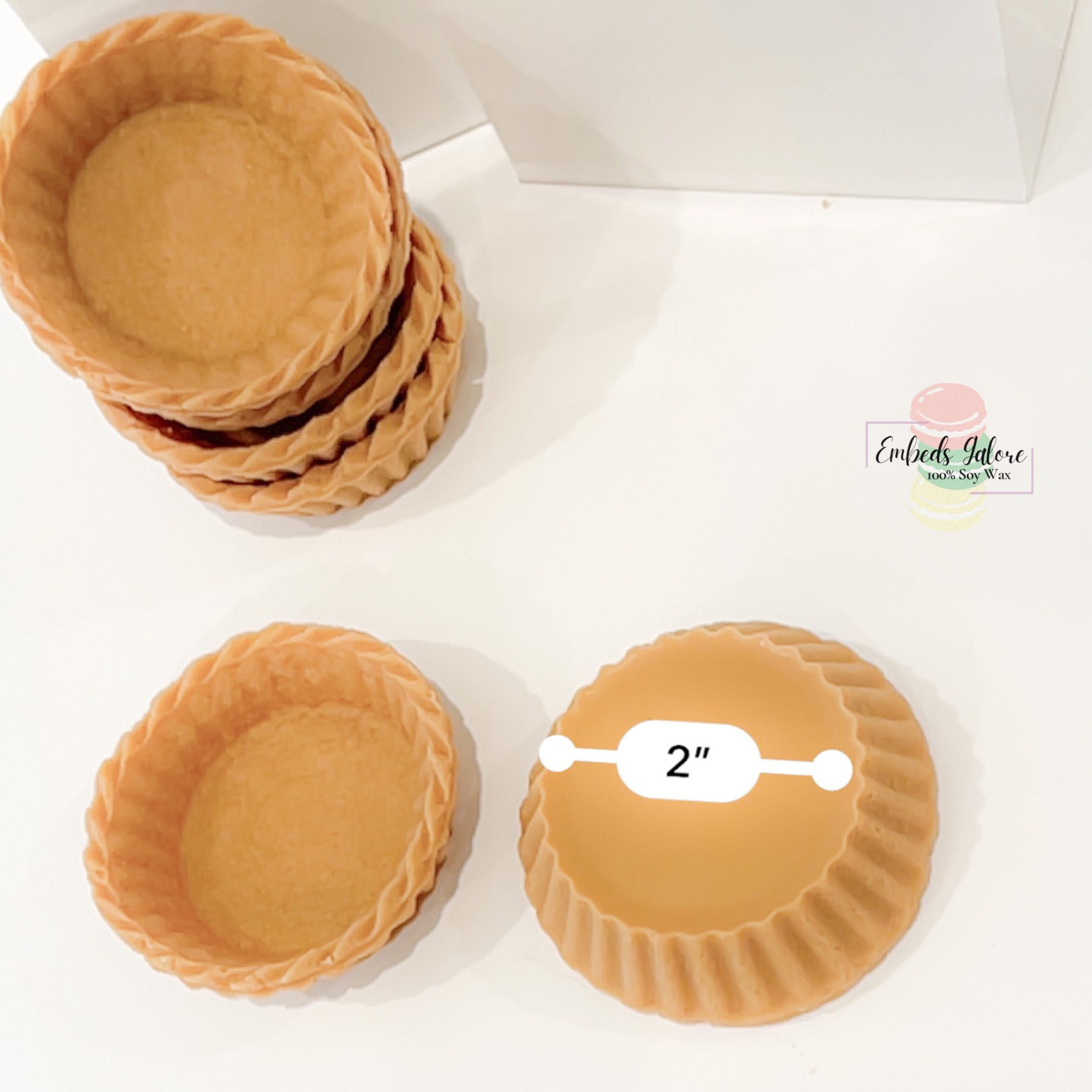 Pie Tart Shell Wax Melts Wax Pie Crust Shells Pie Shells for Candles ...