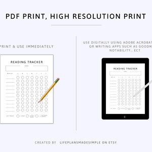 Printable Reading Tracker | Goal Reading Log | 10 Week Reading Tracker ...