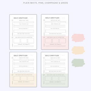 Gratitude Journal Template | Daily Gratitude | Monthly Gratitude Review ...