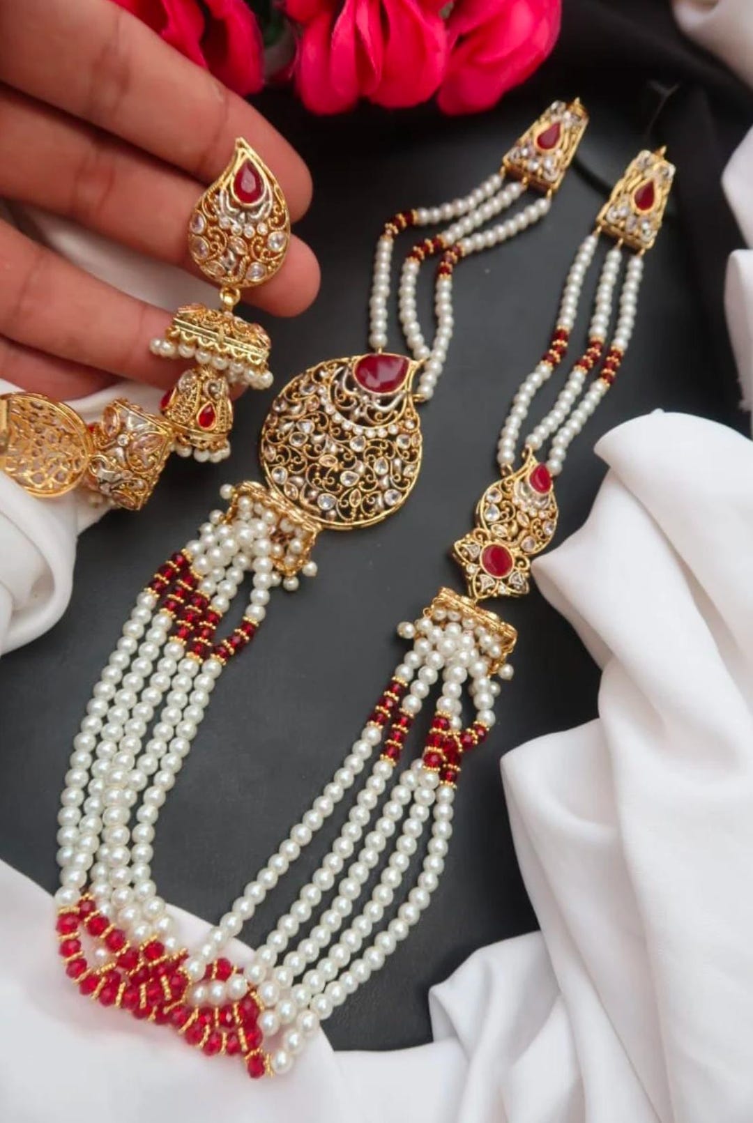Get the Sabyasachi Look With This Stunning Rani Haar Pearl Maala Set ...