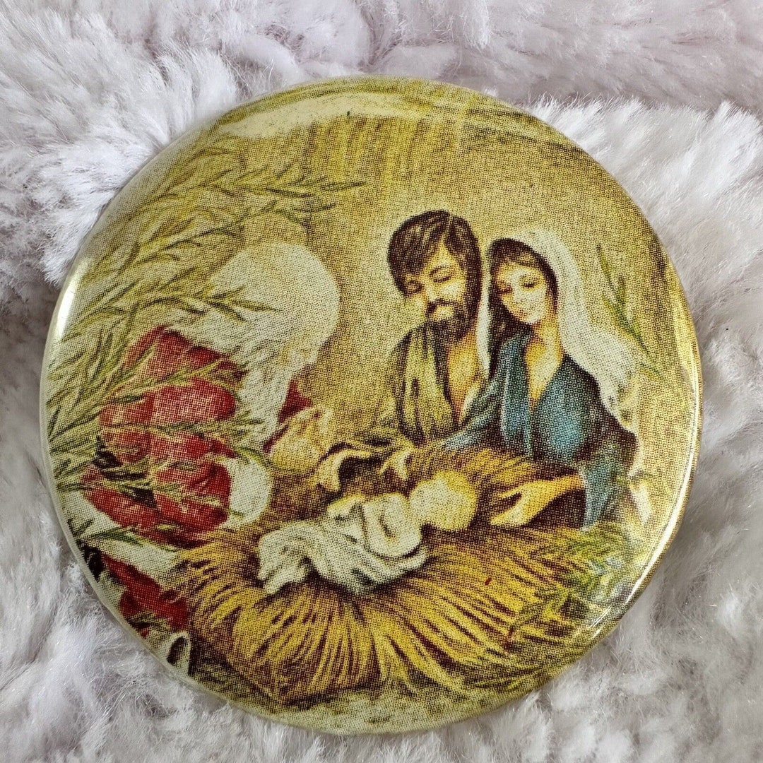 Vintage Christmas Nativity Pin Brooch Holy Family Baby Jesus - Etsy