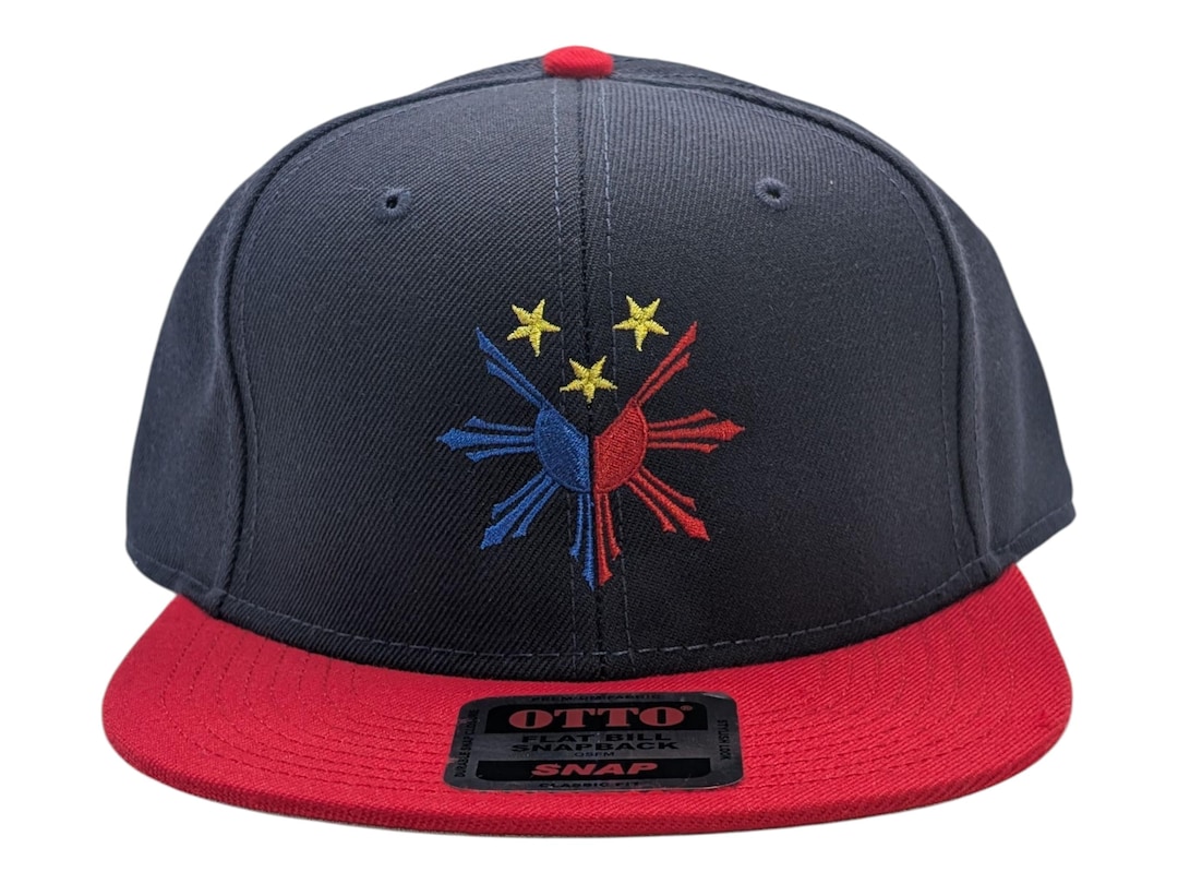 Filipino Pinoy Hat Flat Bill Red - Etsy