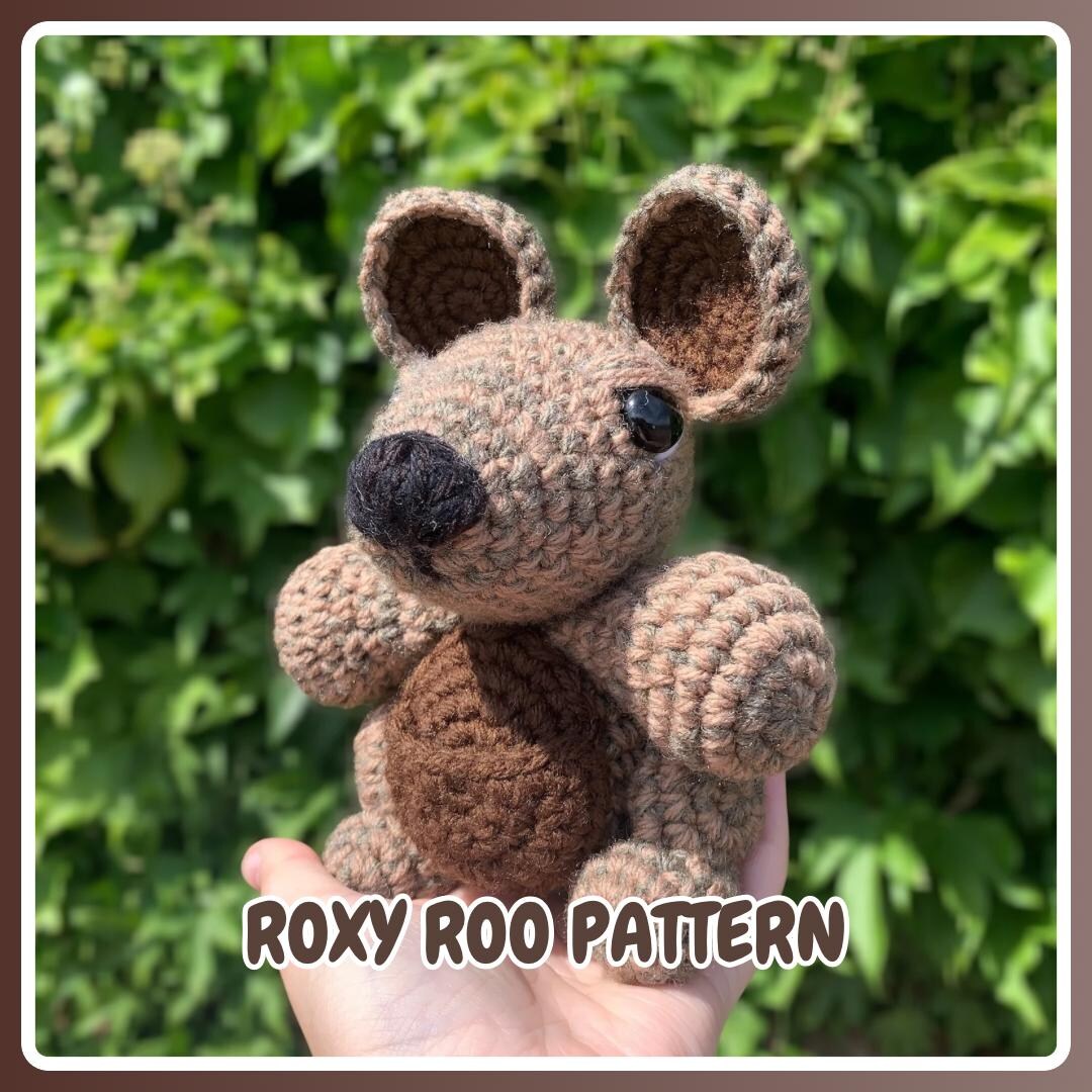 Kangaroo Toy, Amigurumi Pattern, Australian Animals, Crochet Plush ...