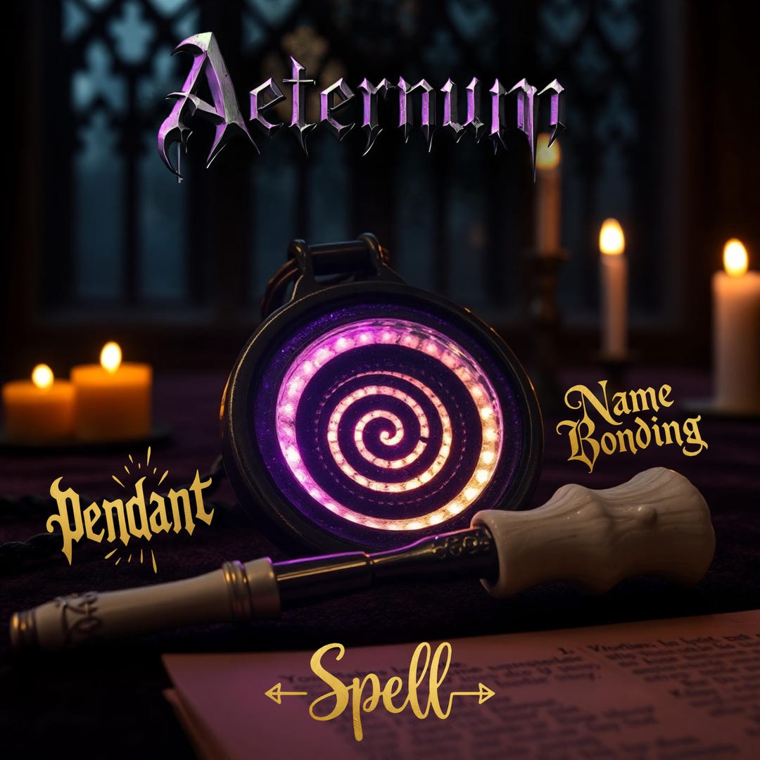 Make a Wish Spell - Scriptura Aeternum Pendant Name-bonding - Etsy