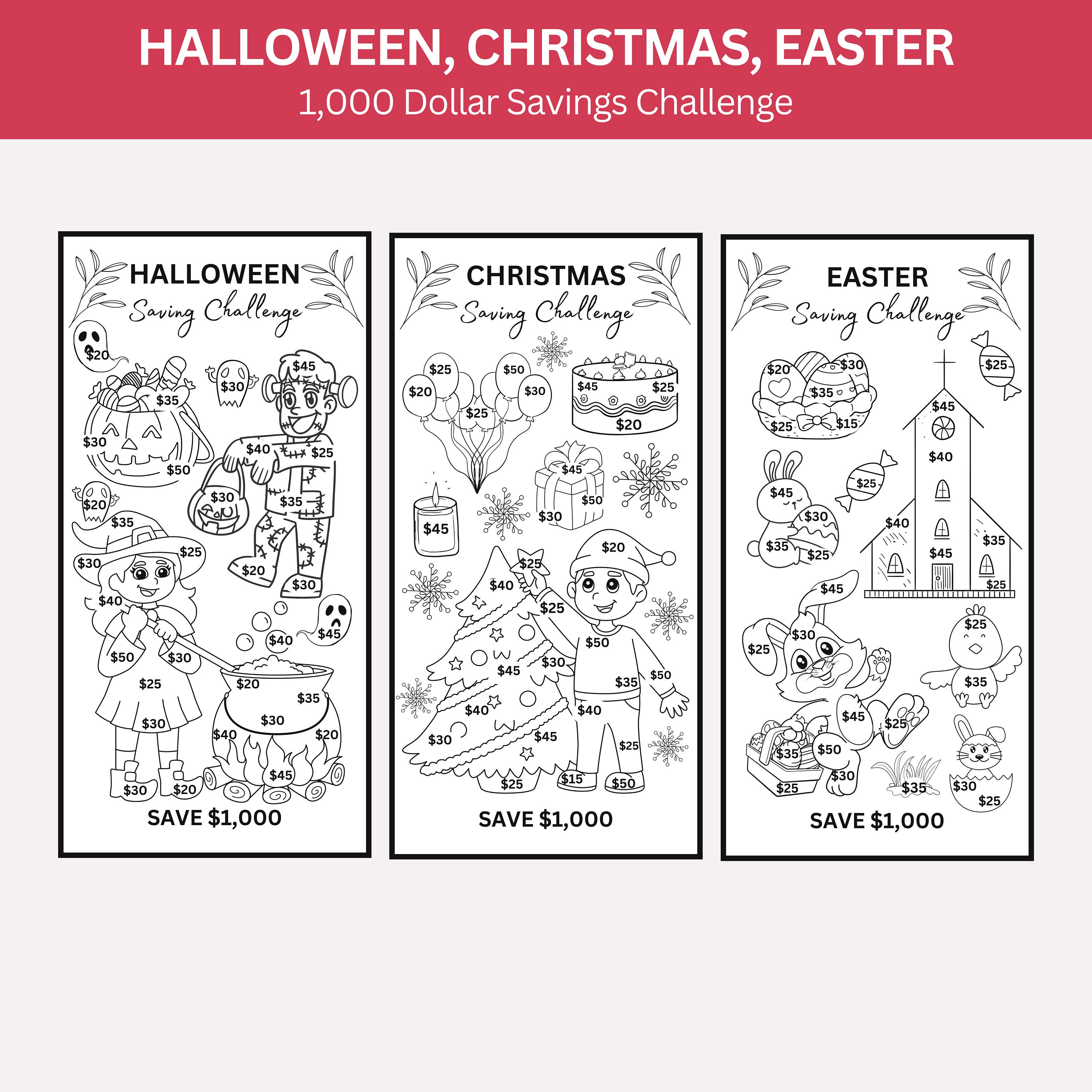 Low Income Saving Challenge Printable, Mini A6 Saving Challenge, Money ...