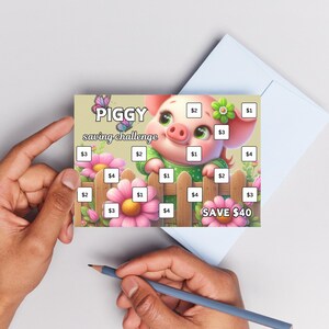 Piggy Savings Challenge Printable Bundle, Mini Low Income Piggy Bank ...