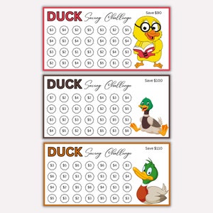 Duck Savings Challenge Printable, Get Your Mini A6 Ducks Saving ...