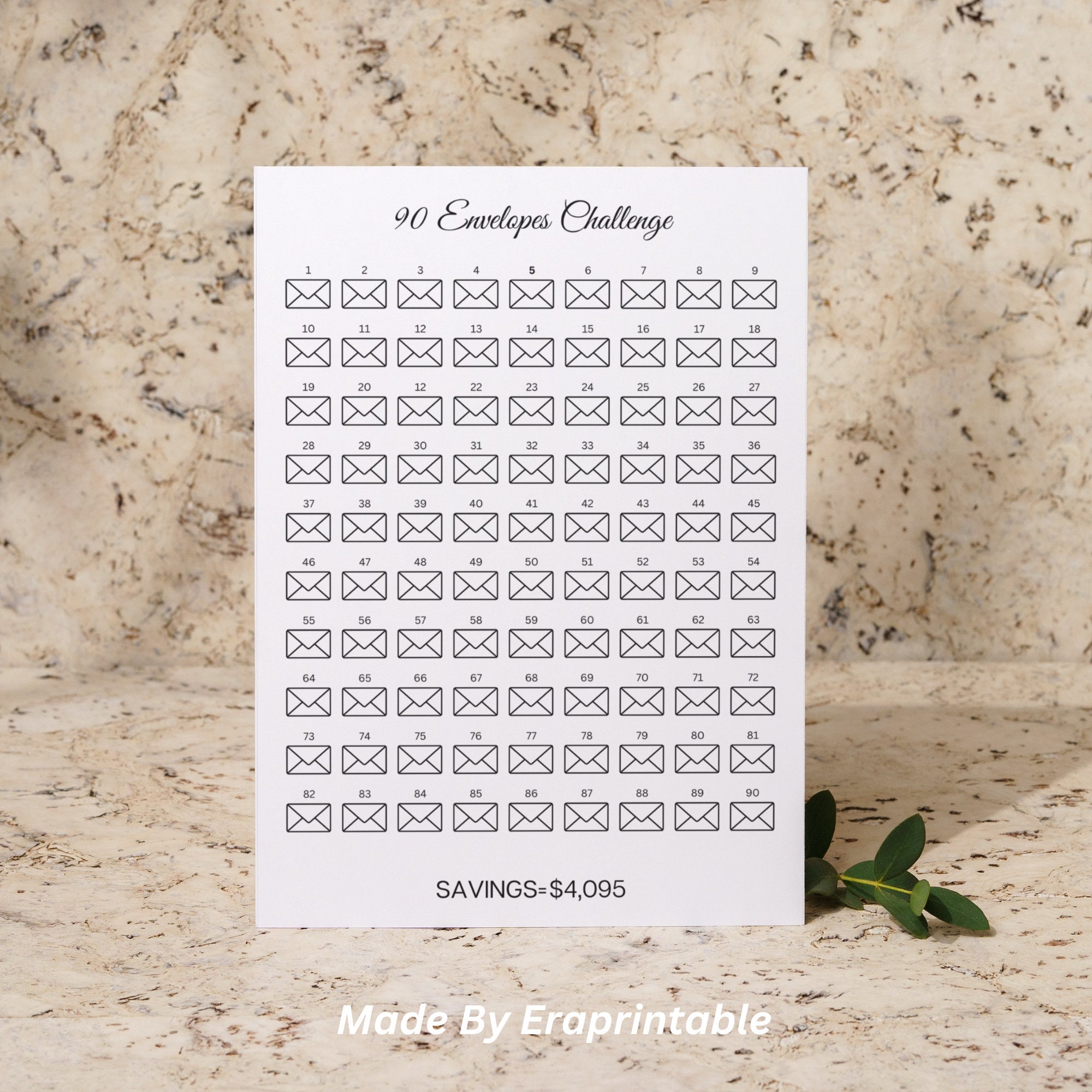 Buy 100 Envelope Saving Challenge Printable, Money Savings Challenges ...