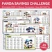 Panda Savings Challenge Printable Bundle, A6 Panda Saving Challenges ...