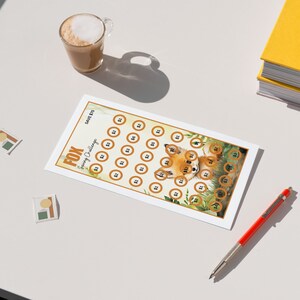 Fox Savings Challenge Printable, Mini A6 Fox Saving Challenges, Fox ...