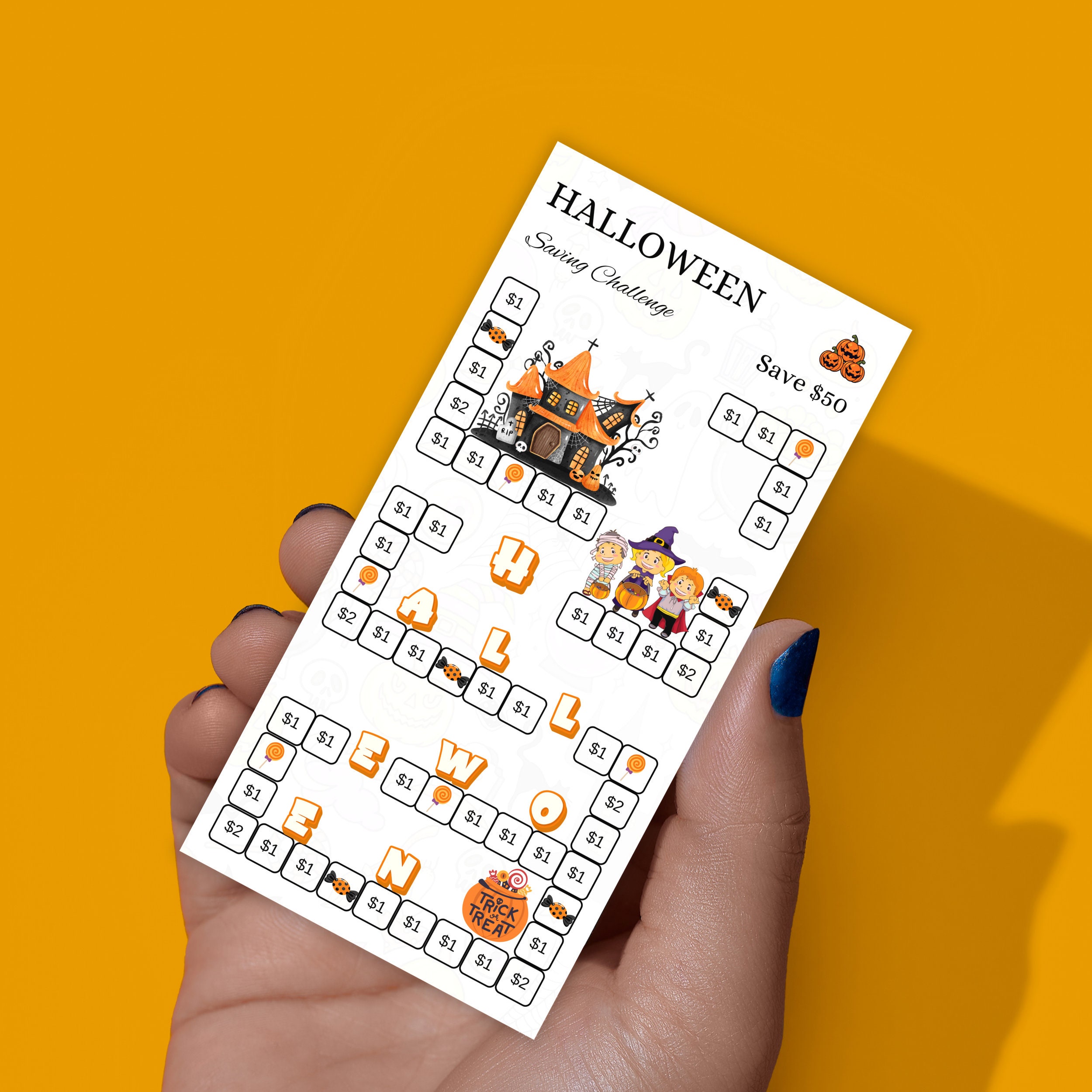 Halloween Saving Challenge Bundle, A6 Size Savings Challenges ...