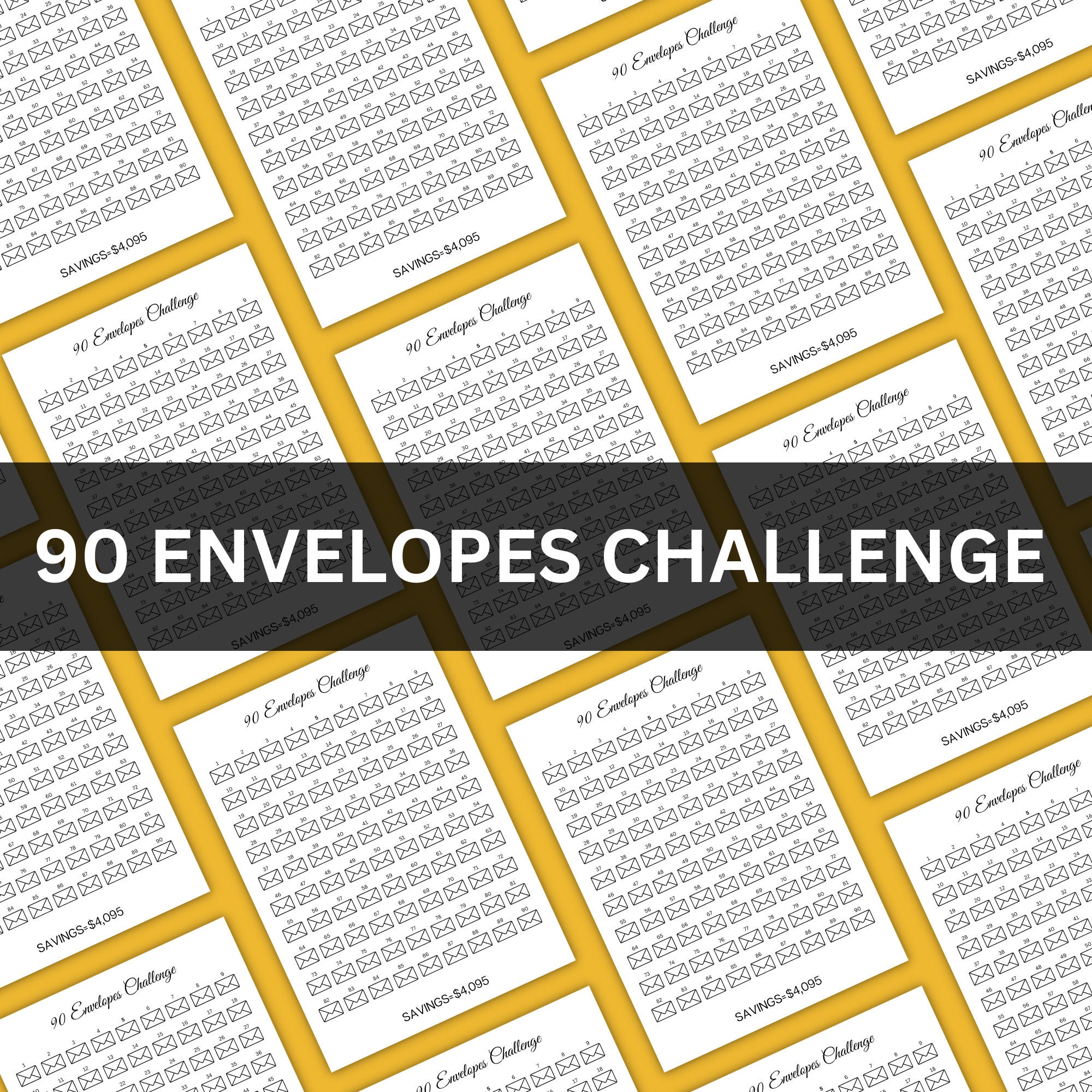 Buy 100 Envelope Saving Challenge Printable, Money Savings Challenges ...