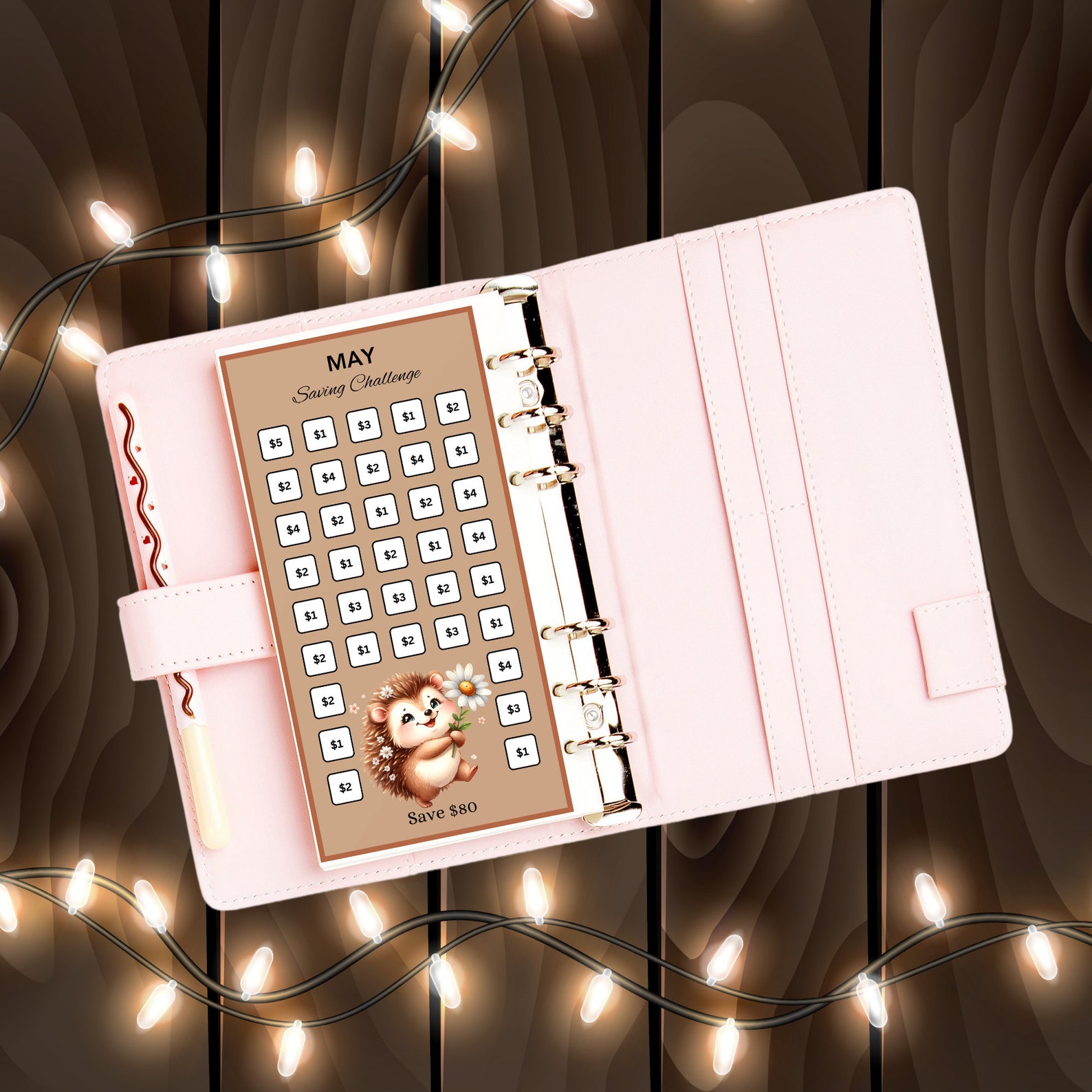 Monthly Savings Challenge, Money Savings Tracker, 12 Month Saving ...