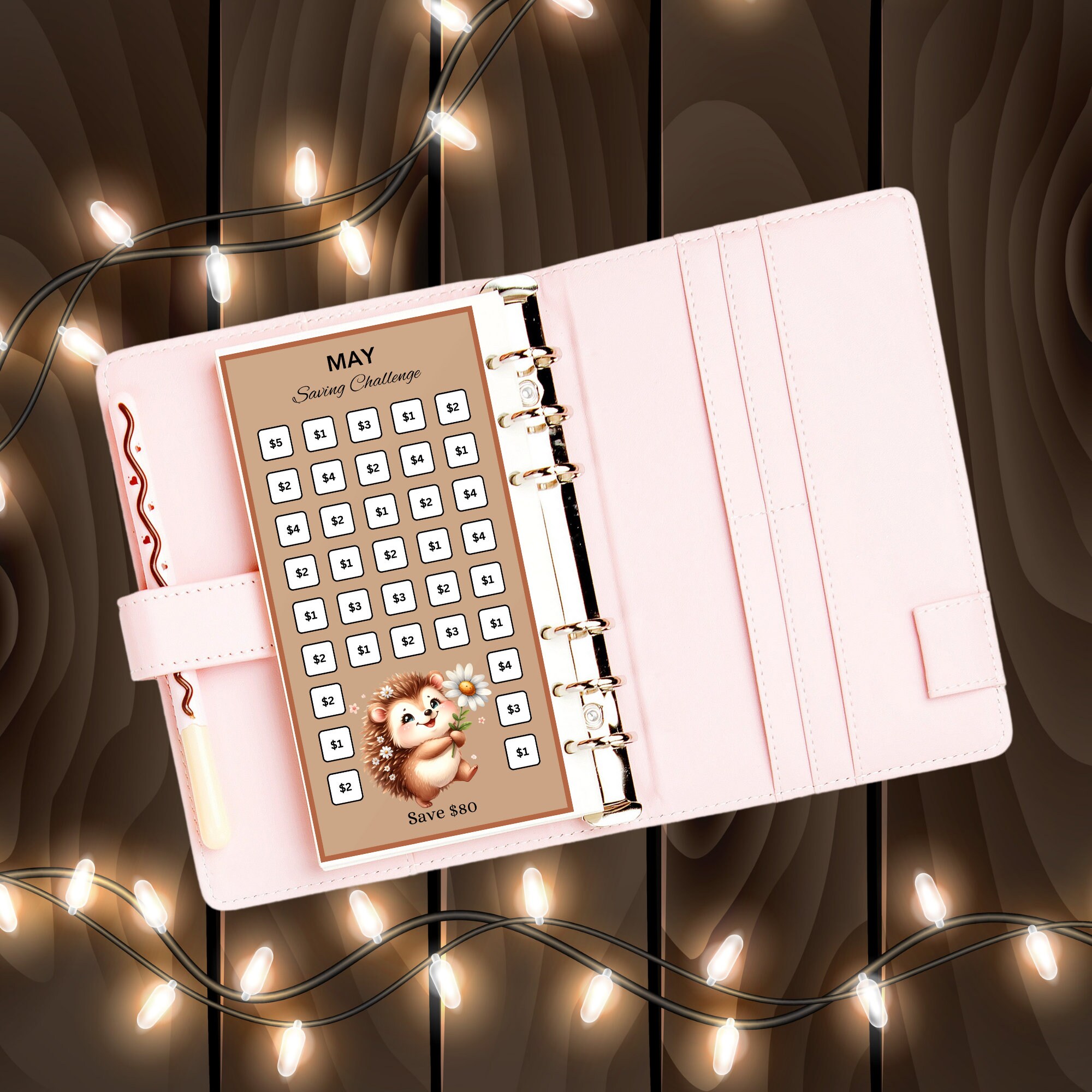 Monthly Savings Challenge, Money Savings Tracker, 12 Month Saving ...