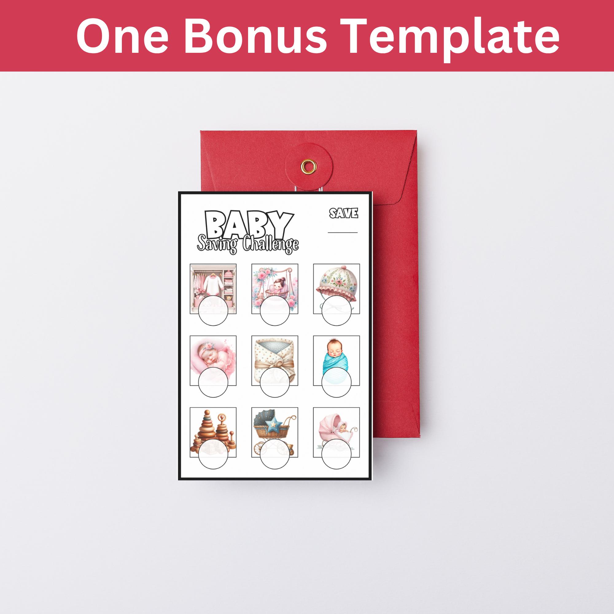 New Baby Born Savings Challenge Printable Bundle, Baby Shower Budget ...