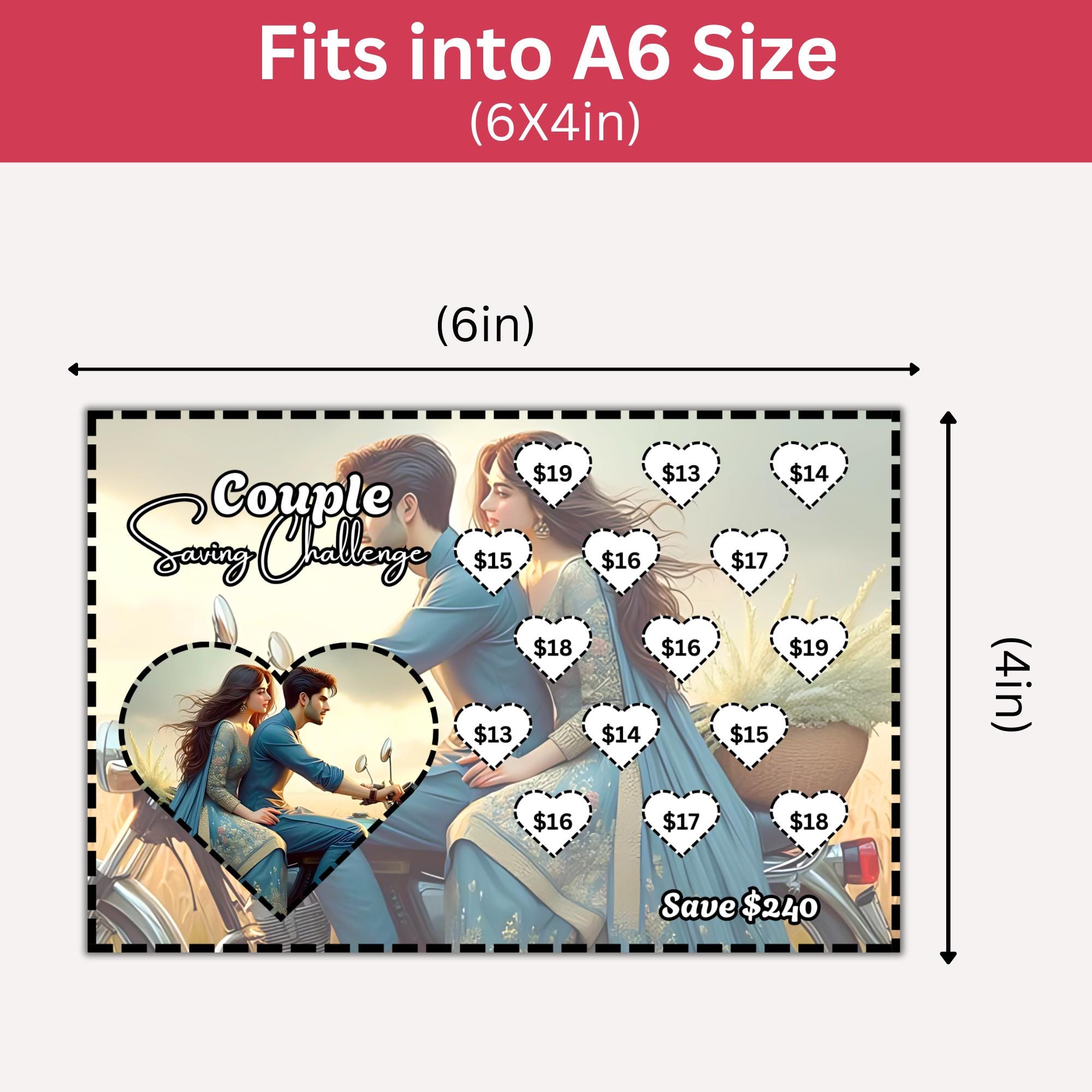 Cute Cuple Savings Challenge Printable Bundle, Cute Cuples Funds ...