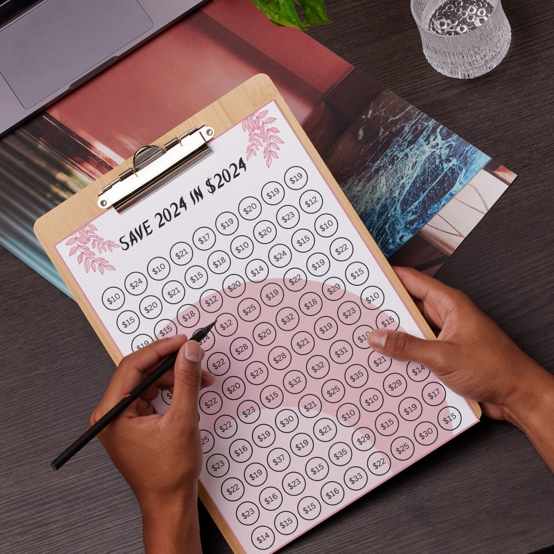 2024 Saving Challenge Printable, Save 2024 in 2024, 2024 Money Saving Tracker , A4 Size Savings ...