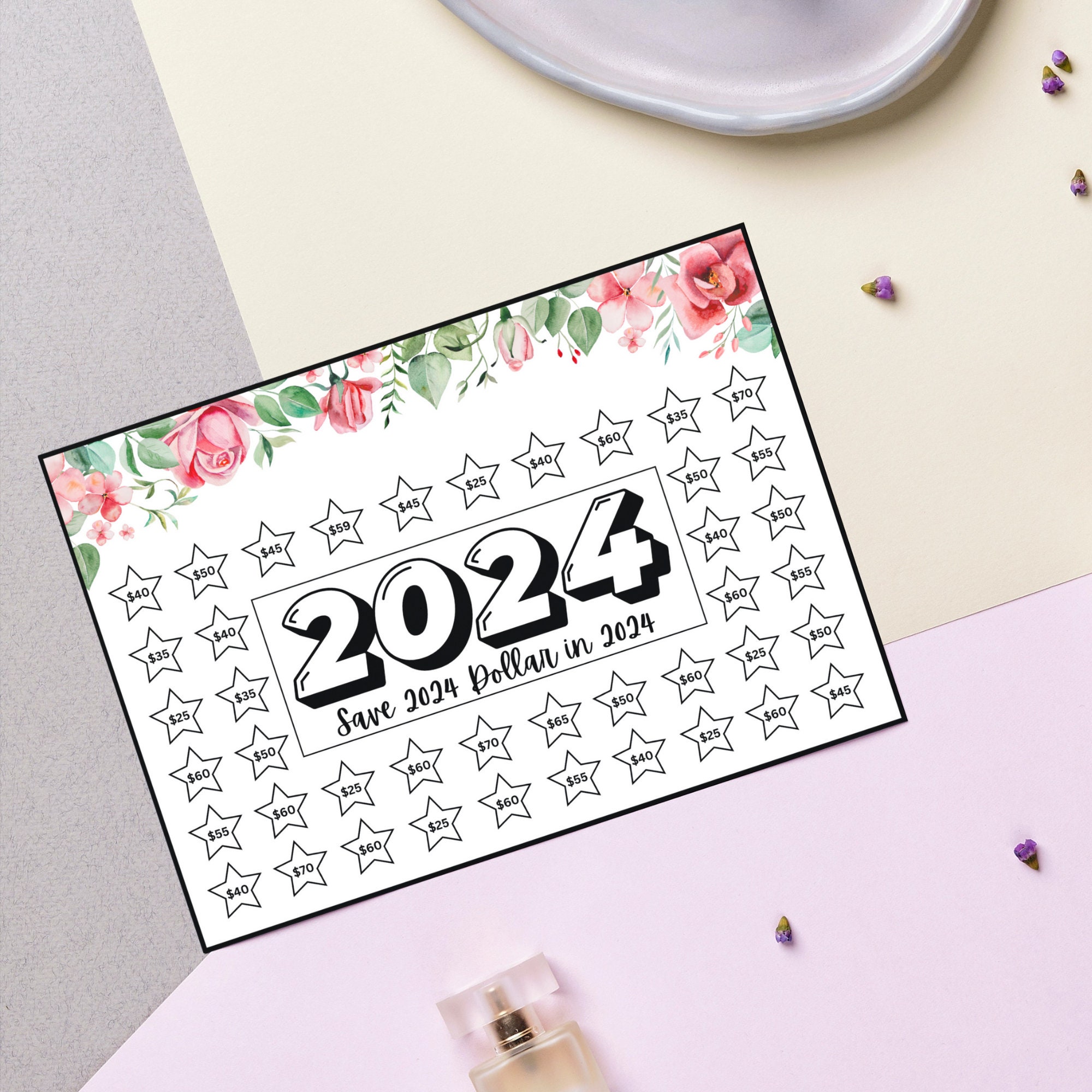 2024 Saving Challenge Printable New Version A4 and A5 Size, 2024 Money ...