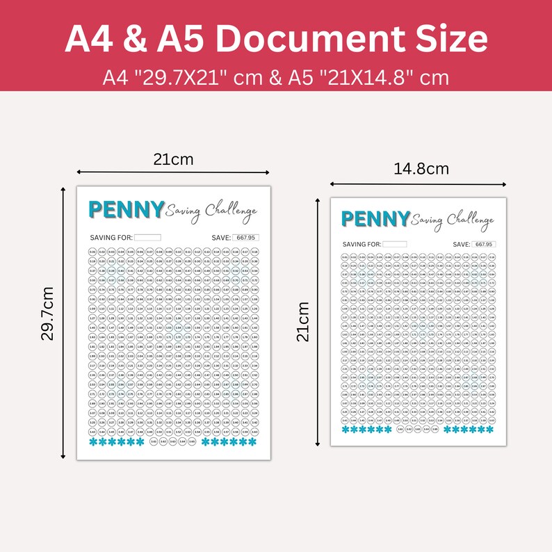 Penny Savings Challenge Printable, Penny Saving Challenges, Penny Challenge, Penny Money Saving ...