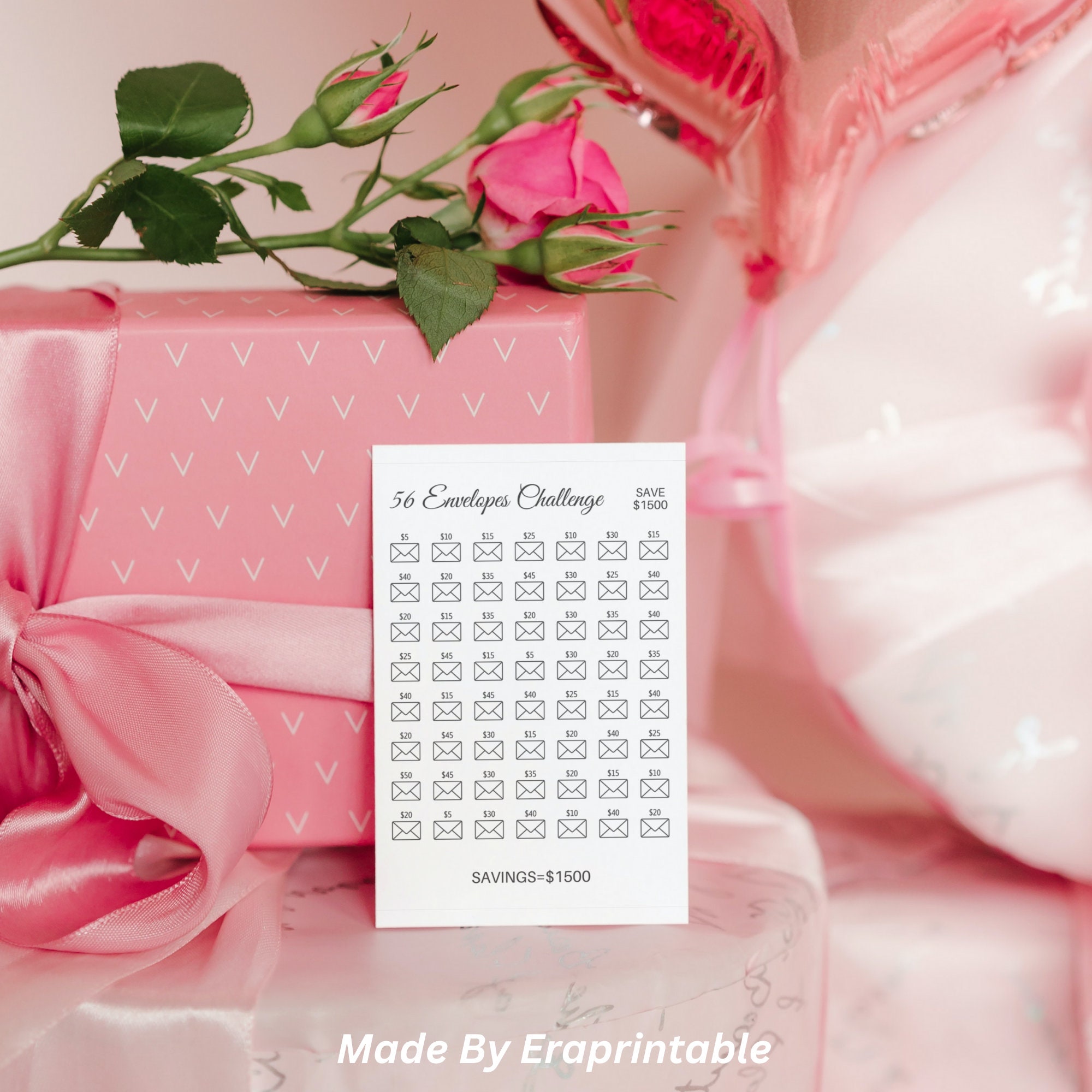 Buy Envelope Saving Challenge Printable, Money Saving Challenge ...