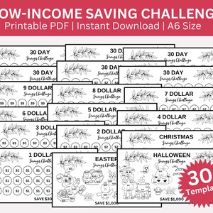 Low Income Saving Challenge Printable Mini Saving Challenge - Etsy