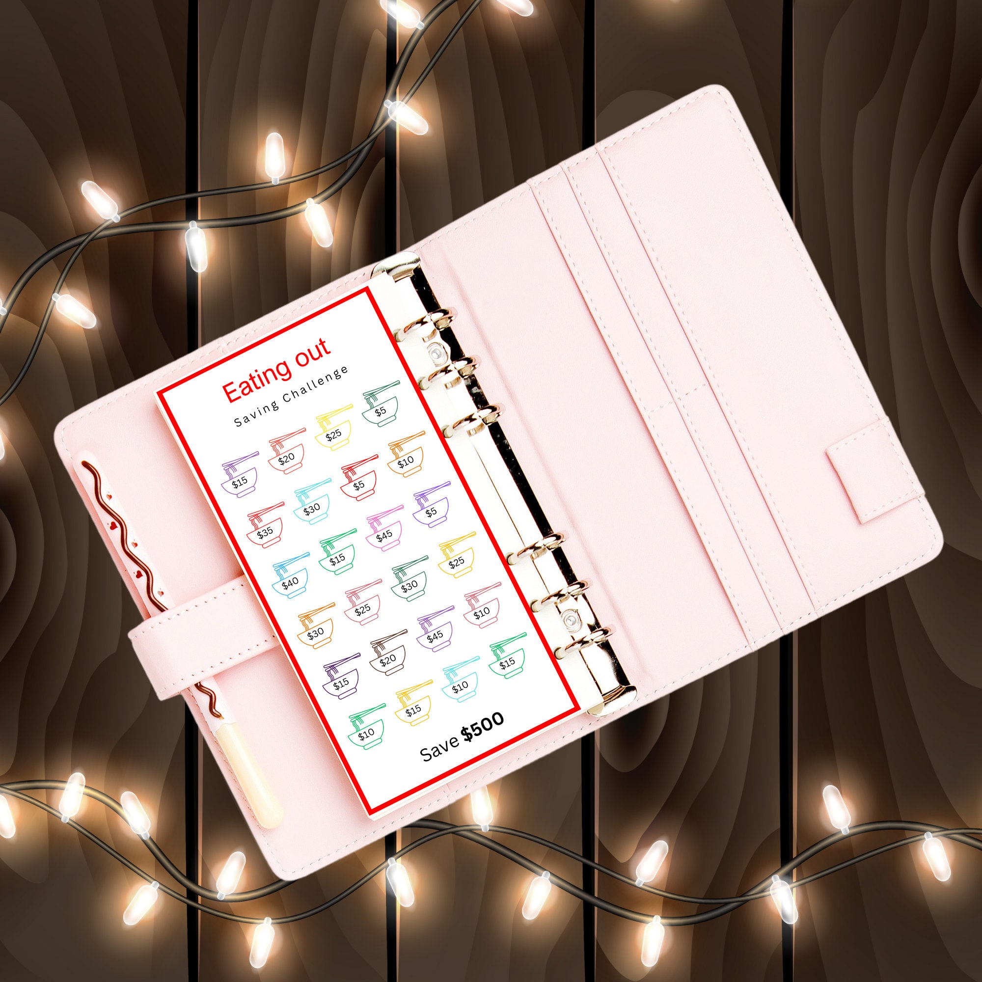 Savings Challenge Printable, Money Saving Tracker Bundle, Budget Binder ...