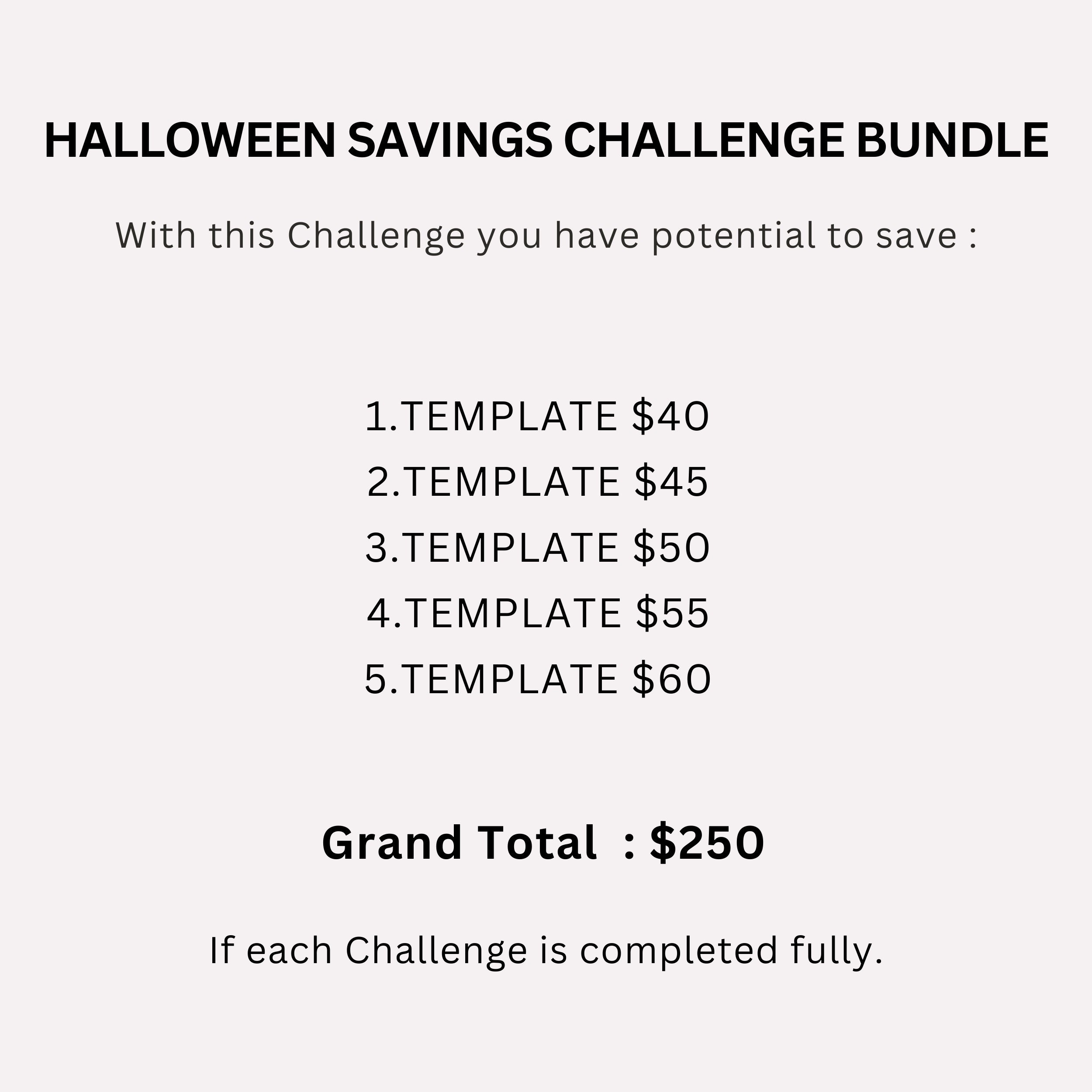 Halloween Saving Challenge Bundle, A6 Size Savings Challenges ...