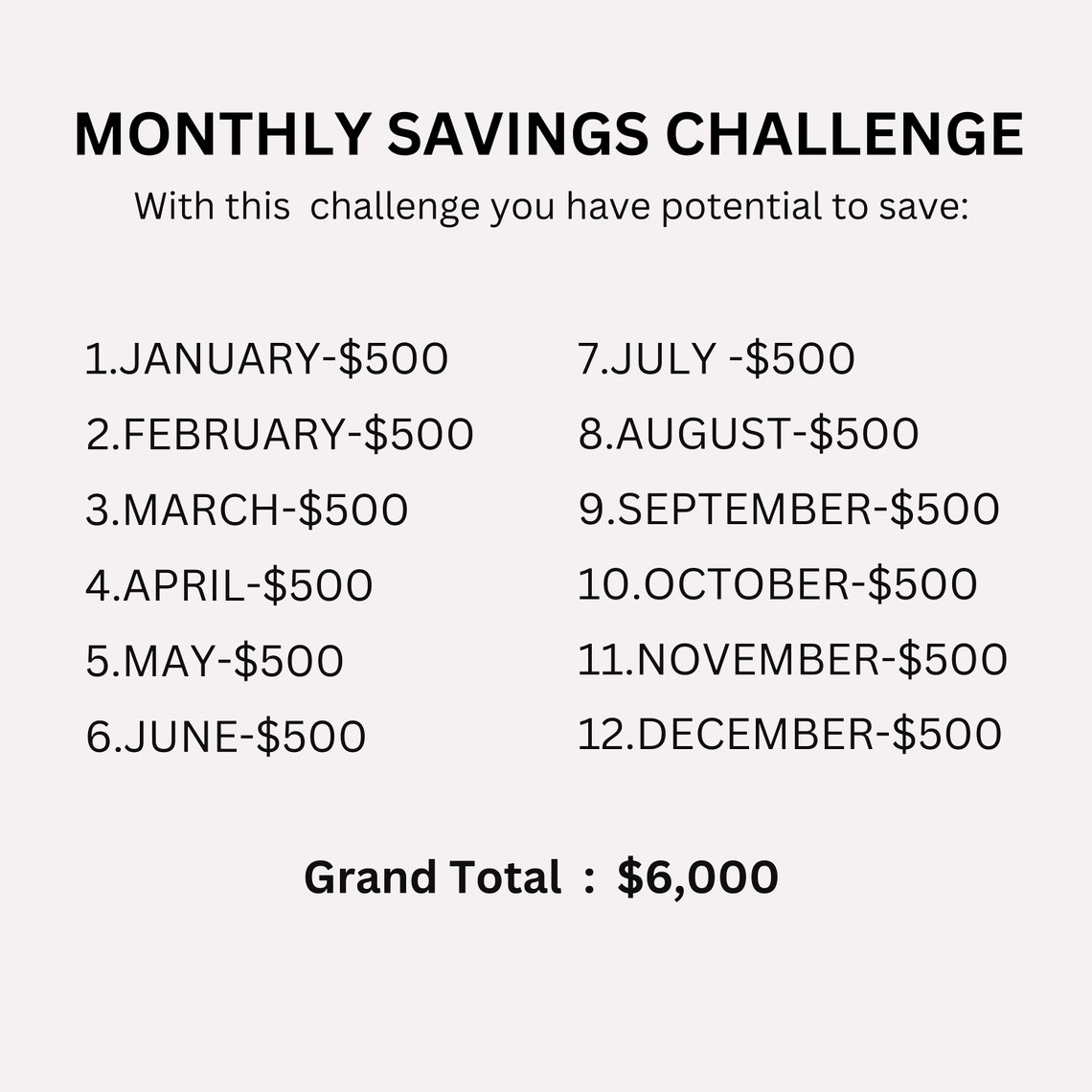 Buy Monthly Savings Challenge Printable Bundle 12 Month Savings Online ...
