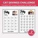 Cats Saving Challenge Printable, Mini Cat A6 Size Saving Challenge, Pow ...