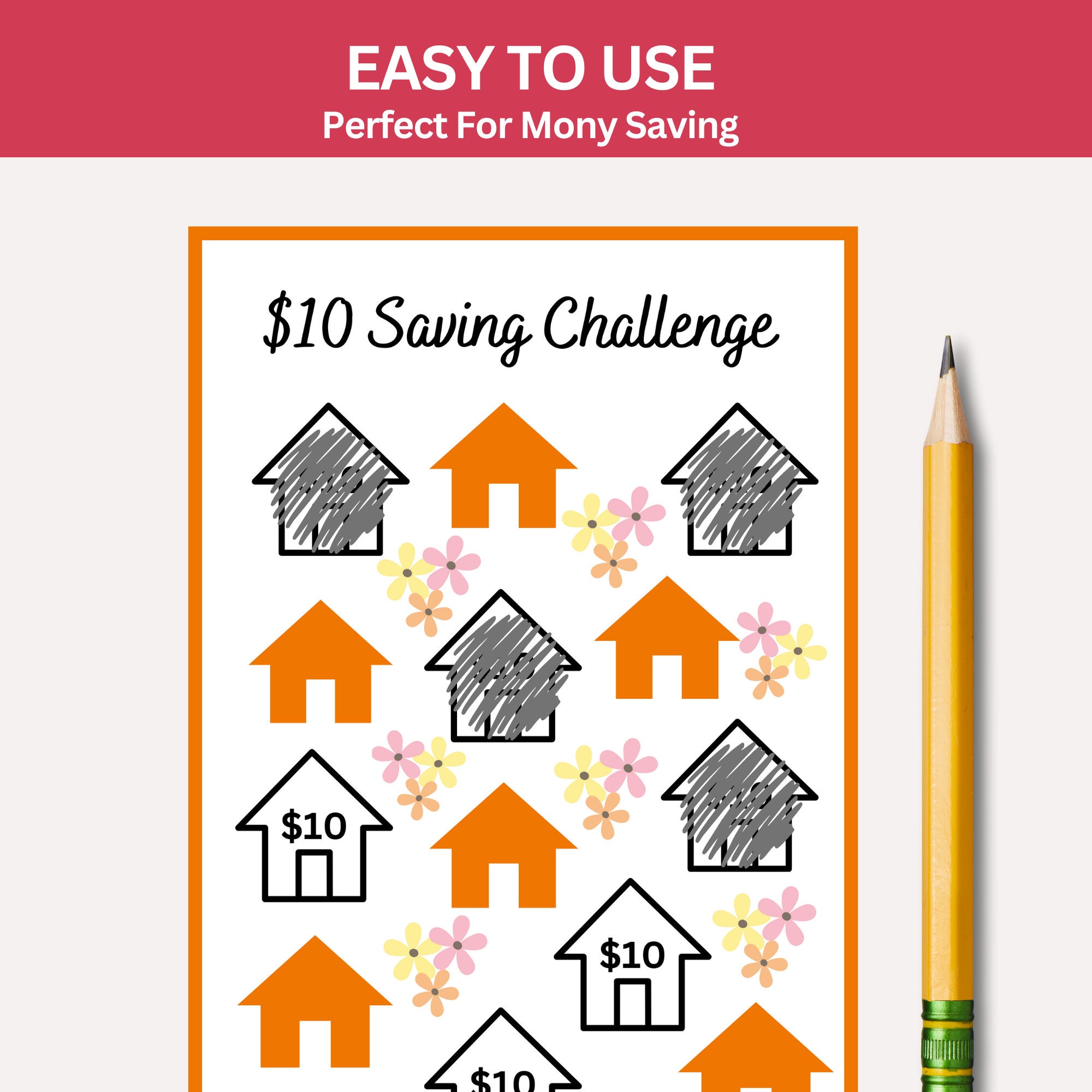 Kids Savings Challenge Printable Tracker, Mini A6 Kids Saving Challenge ...