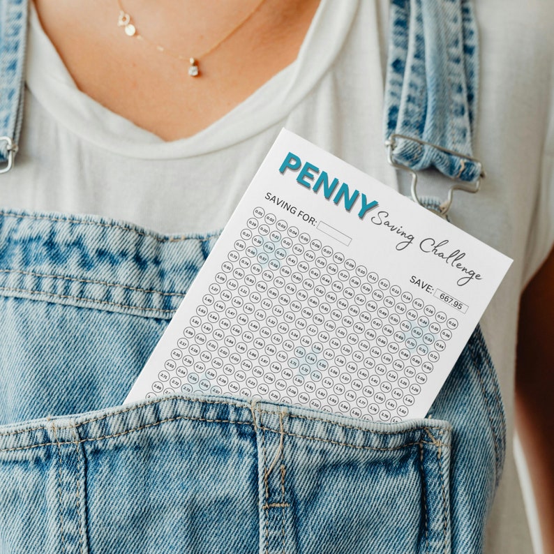 Penny Savings Challenge Printable, Penny Saving Challenges, Penny ...