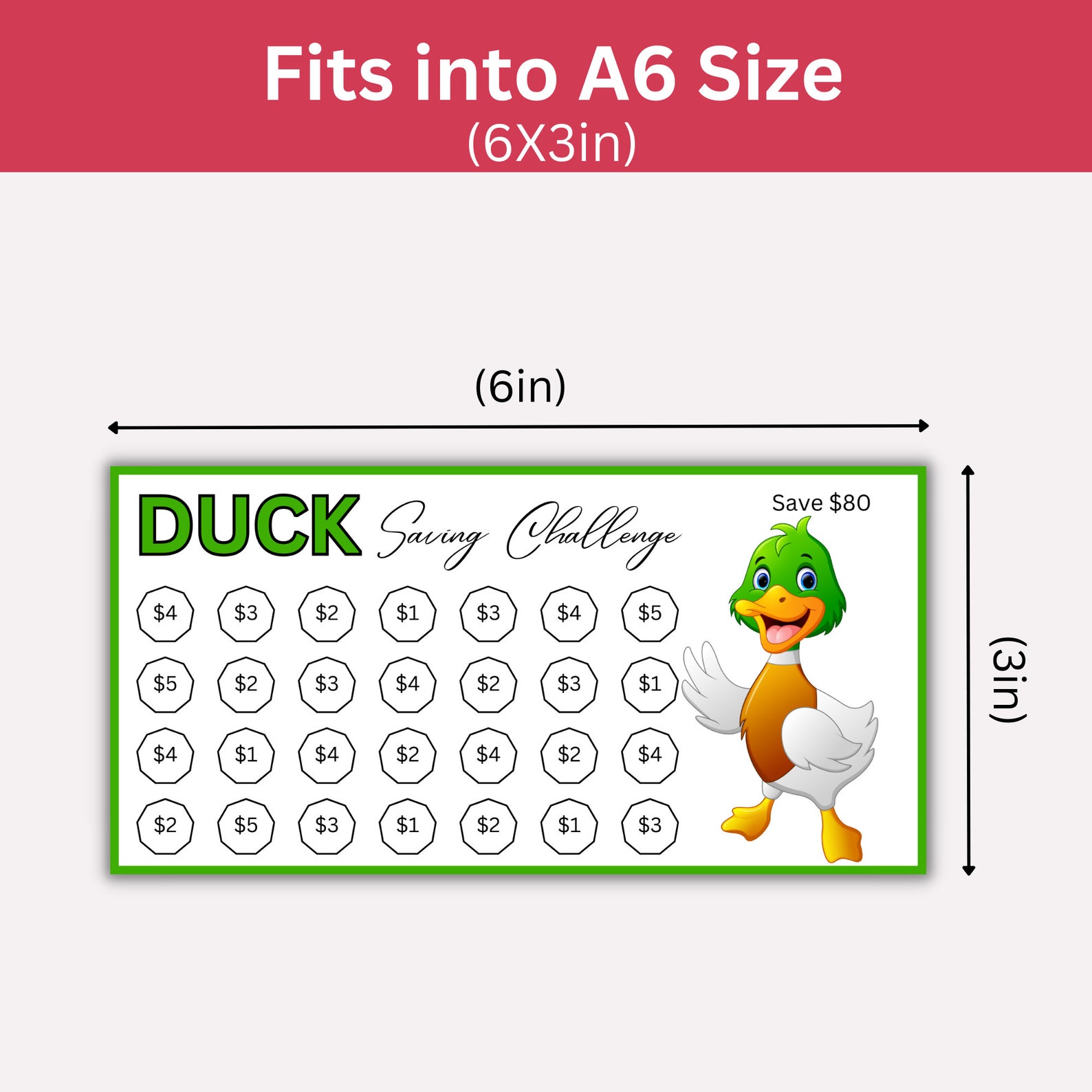 Duck Savings Challenge Printable, Get Your Mini A6 Ducks Saving ...