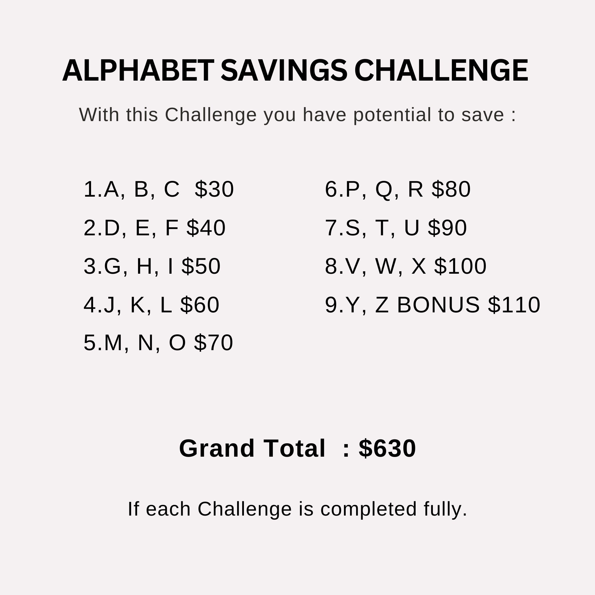 Kids Alphabet Savings Challenge Printable, Saving Challenges Bundle, A6 ...