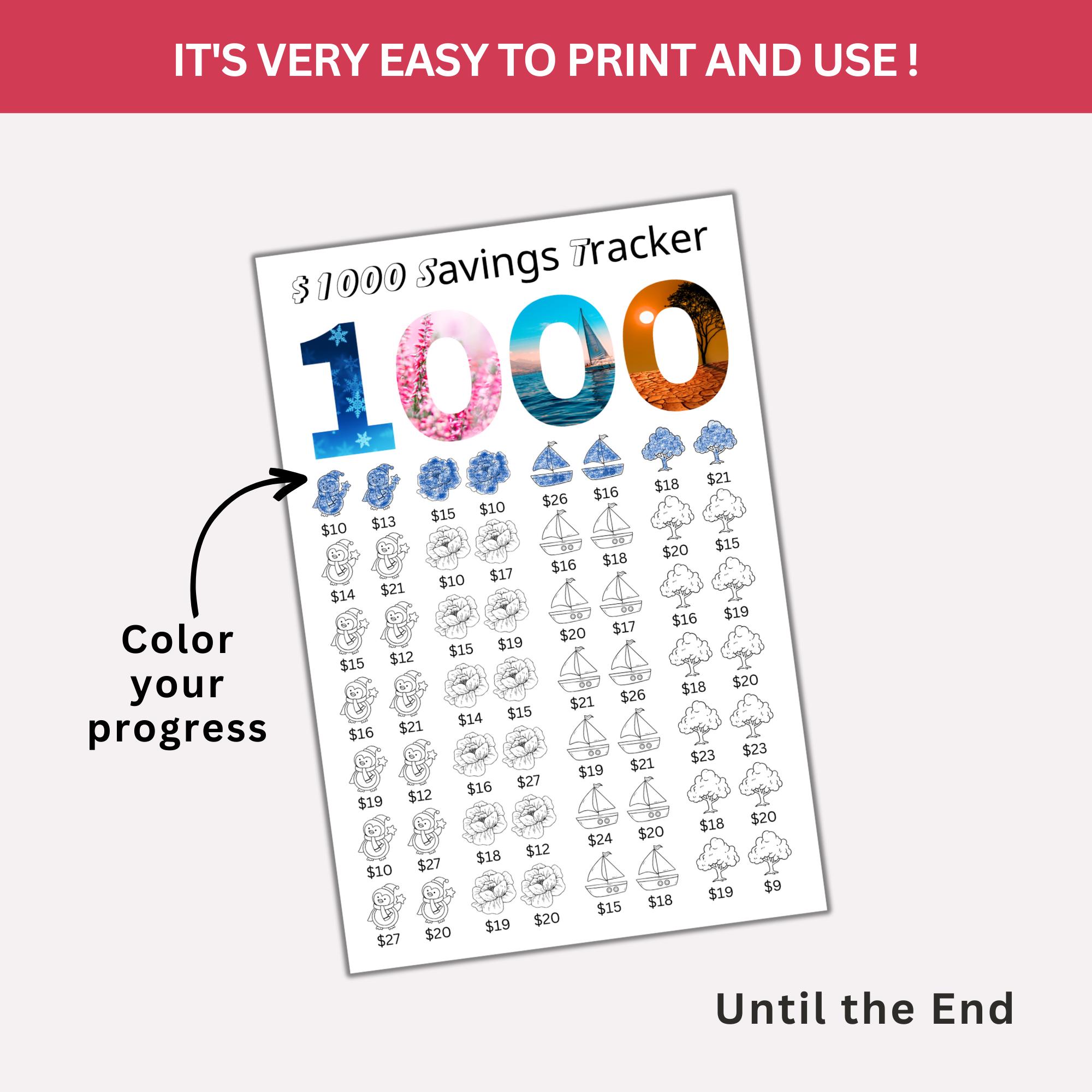 Saveopoly Savings Challenge Printable, Gaming Savings Tracker, Save ...