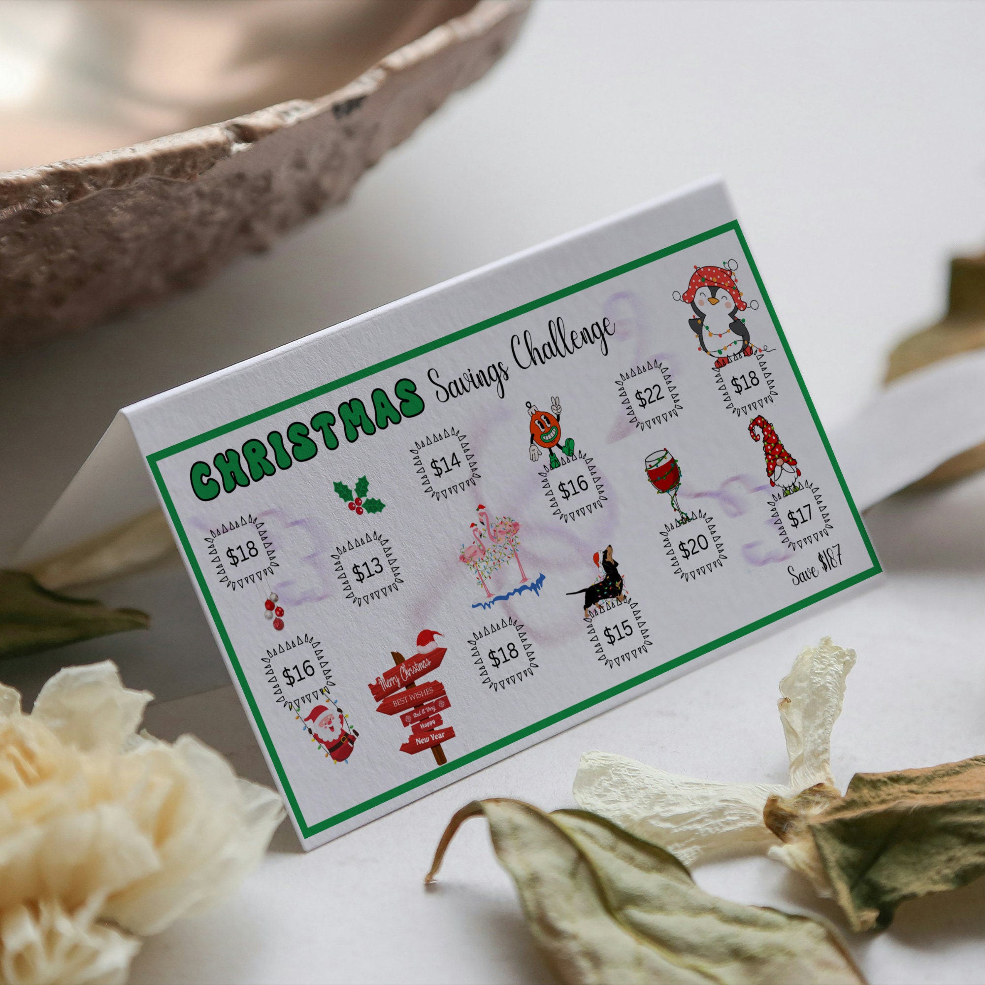 Savings Challenge Printable, Color Mini A6 Saving Challenge, Money ...