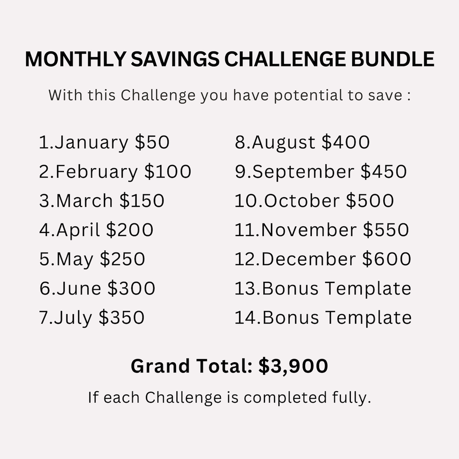 Monthly Savings Challenge, 12 Month Color Saving Tracker Printable ...