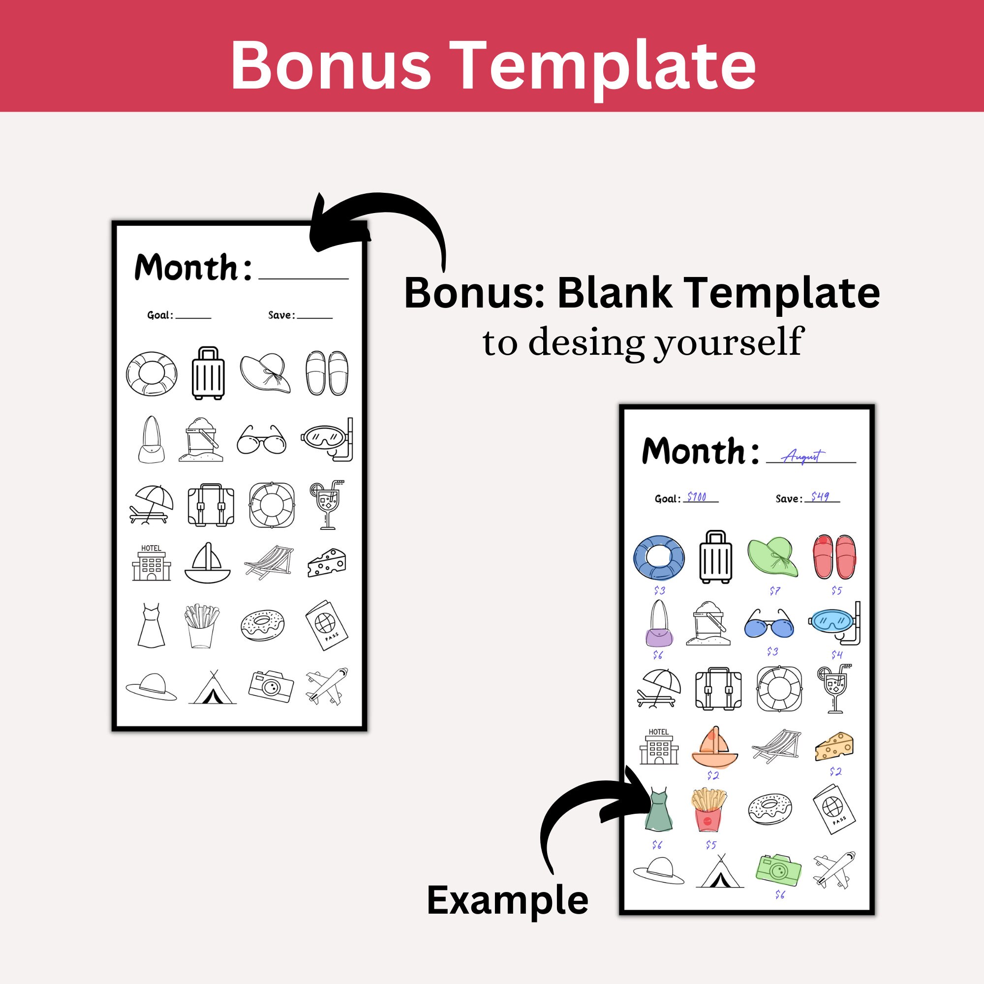 Ultimate Vacation Savings Challenge Printable Bundle, Mega Family ...