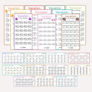 Ultimate Vacation Savings Challenge Printable Bundle, Mega Family ...