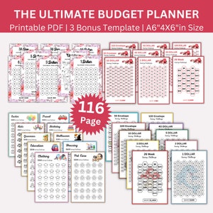 Ultimate Savings Challenge Printable Bundle, A6 Mini Saving Challenge ...