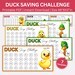 Duck Savings Challenge Printable, Get Your Mini A6 Ducks Saving ...