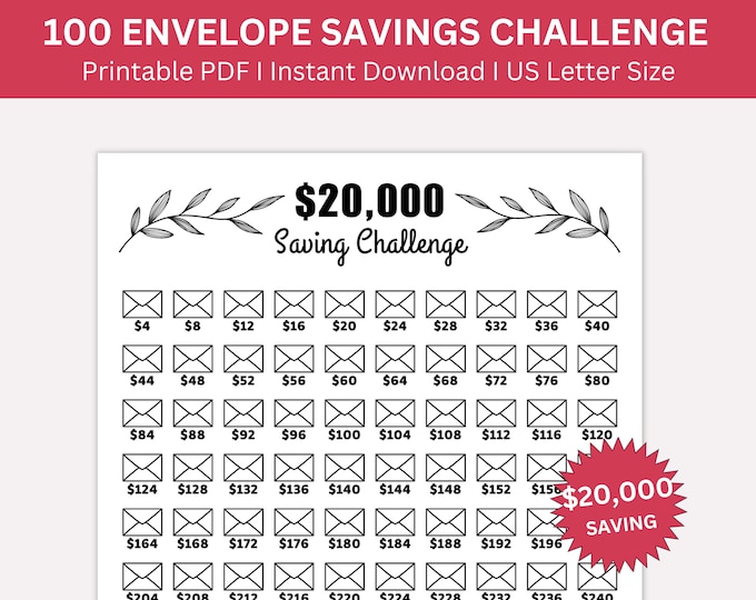 700 Saving Challenge Printable - Etsy Canada