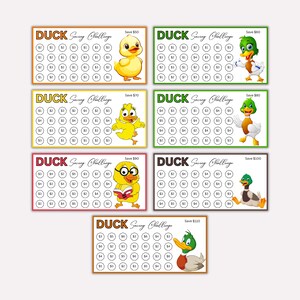 Duck Savings Challenge Printable, Get Your Mini A6 Ducks Saving ...