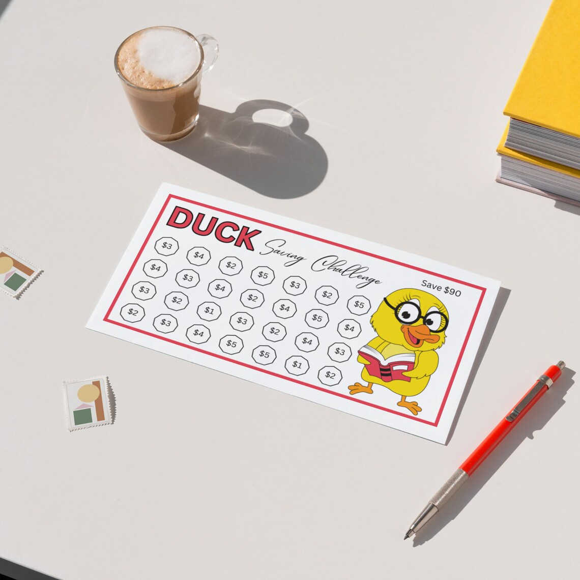 Duck Savings Challenge Printable, Get Your Mini A6 Ducks Saving ...