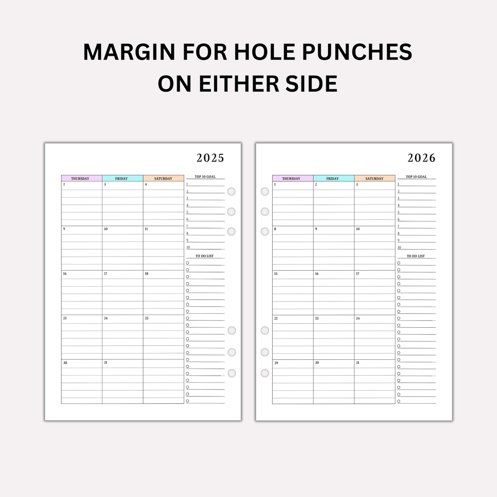 2025, 2026 Monthly Lined Calendar Printable, Dated Month on 2 Pages ...