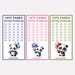 Cute Panda Savings Challenge Printable Bundle, Mini A6 Panda Saving ...
