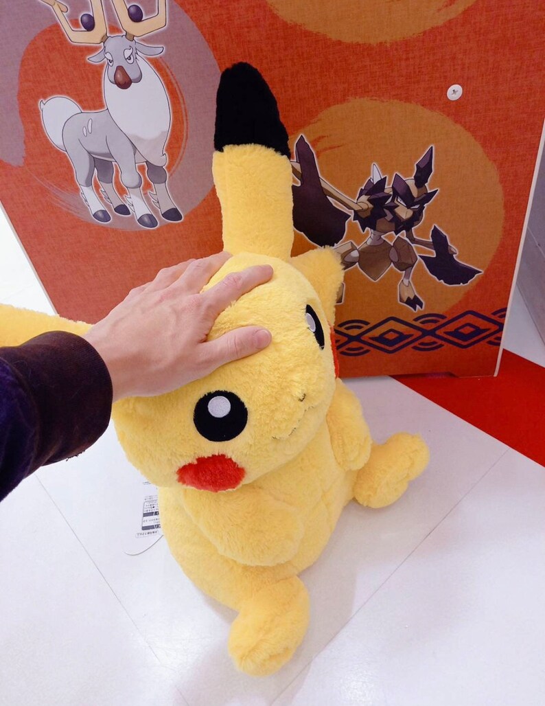 Life Size Pikachu Plush Fluffy Friends Etsy