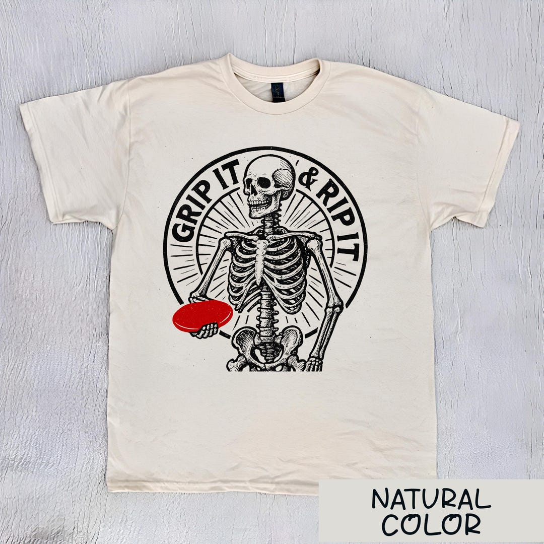 Vintage Grip It and Rip It Disc Golf T-shirt, Funny Disc Golf Gift ...