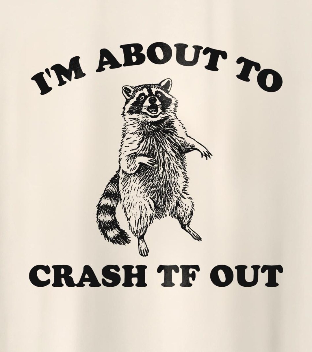 I'm About to Crash Tf Out - Raccoon Shirt, Unisex Shirt, Funny Cowboy ...