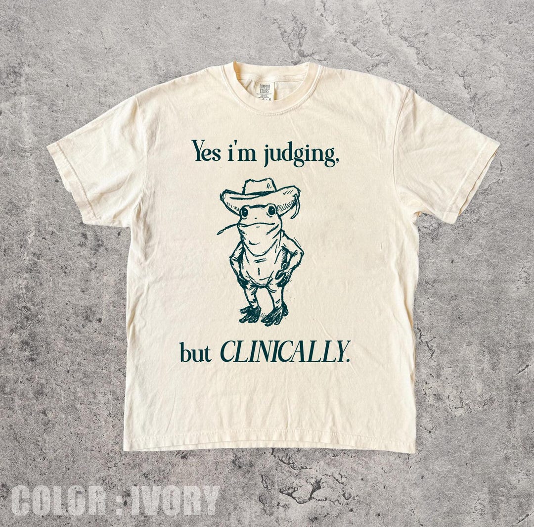 Cowboy Frog Yes I'm Judging You, Psych Student Funny Psychiatry Gift ...